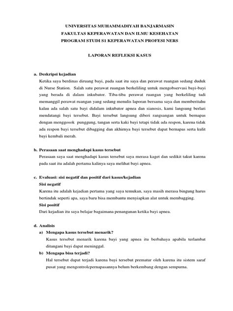 Refleksi Kasus Pdf Kesehatan Holistik