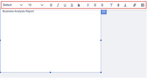 Text Component Overview Finebi Help Document