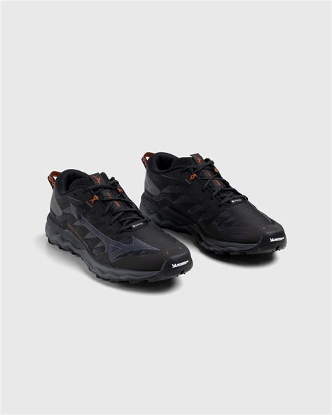 Mizuno Wave Daichi 7 Gtx Blackiron Gatemecca Orange Highsnobiety Shop