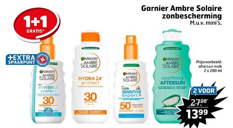 Garnier Ambre Solaire Zonbescherming 2x 200ml 1 1 GRATIS EXTRA