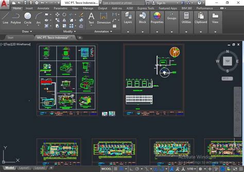 Gambar Autocad Bangunan Paprikpos Jaga 2 Sipilpedia