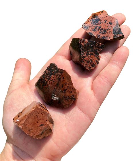 Raw Mahogany Obsidian Crystal 05 To 2 Rough Mahogany Obsidian