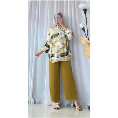 Jual One Set Wanita Kekinian One Set Wanita One Set Hijab Ootd