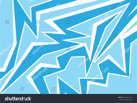 Abstract Blue Background Sharp Pattern Design Stock Vector Royalty