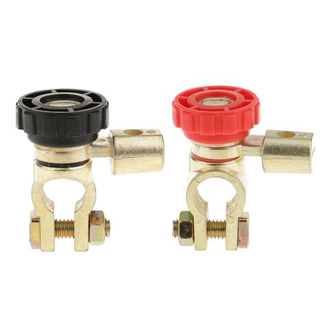 Arythe Universal Battery Disconnect Terminal Quick Cut Off 17mm Rotary Switch Black