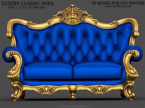 Sofa 0129 Stl 3d Model For Cnc 3d Stl Model For Cnc Stl Model