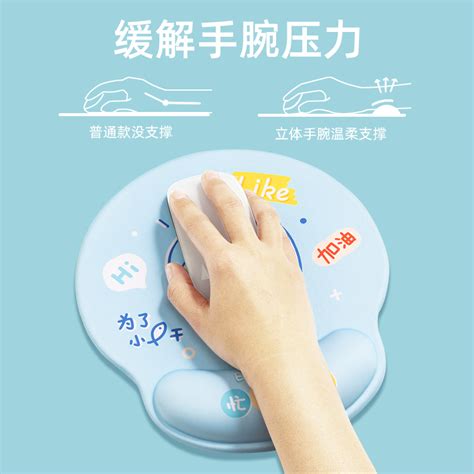 2022创意卡通鼠标垫护腕硅胶键盘手托可爱女生办公电脑加厚手腕垫手枕动漫高颜值男ins风个性掌托预防鼠标手 虎窝淘
