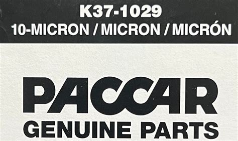 Paccar K371029 Cross Reference Fuel Filters