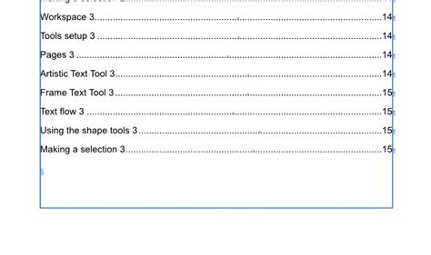 Publisher Unwanted Paragraph Breaks At The End Of TOC Desktop Questions MacOS And Windows