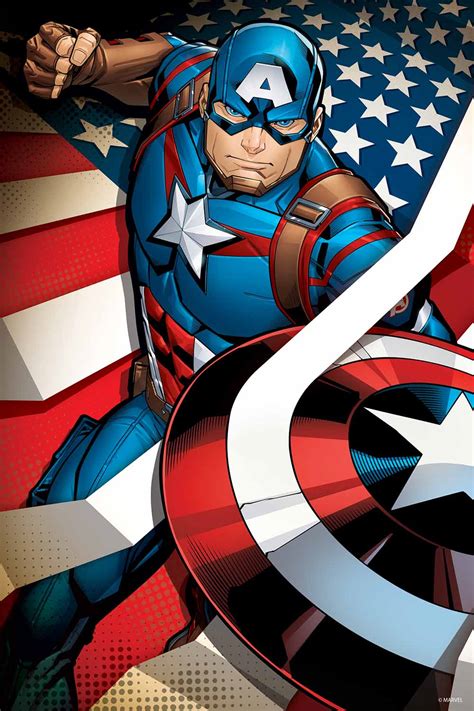 Marvel Captain America Prime 3d Ltd Puzzle Warehouse