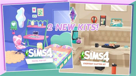 PASTEL POP EVERYDAY CLUTTER KITS ARE HERE I AM OBSESSED The Sims