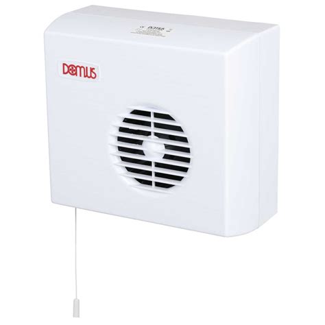 Domus Ventilation 100mm 4 Centrifugal Fan With Pullcord Humidistat