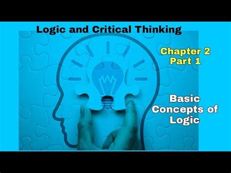 Logic Chapter 2 P 1 Basic Concepts Of Logic Freshman YouTube