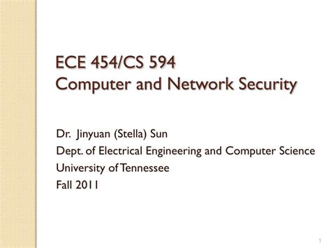 Ppt Ece 454 Cs 594 Computer And Network Security Powerpoint Presentation Id 3319643