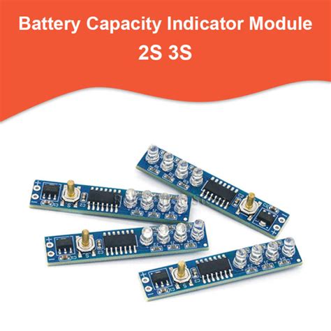 2s 3s 18650 Lithium Battery Polymer Capacity Indicator Module Percent Power Level Tester Led