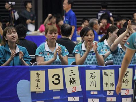 卓球 部員11人の青学女子卓球、石川梨良を軸にリーグ戦38シーズンぶり制覇！ 4years 学生スポーツ