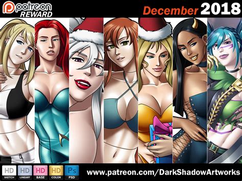 DECEMBER PATREON PACK By DarkShadowArtworks