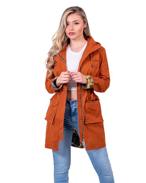 Chaqueta Parka Terracota Dbj