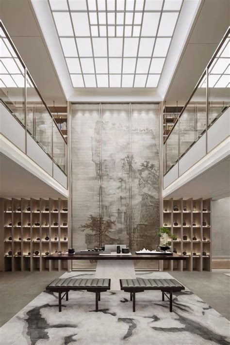 Pin By Nguyen Thi On Material Lobby Design Hotel Interior Design Chinese Style Interior