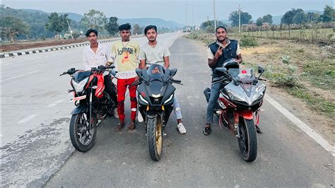 R15 V4 R14 3 Ns125 Racing New Black R15 R15v4 Youtube Bike Rider
