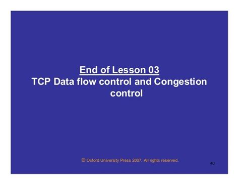 Mobile Computing Tcp Data Flow Control