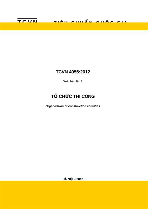 TCVN 4055 2012 811680 Tcvn 4055 T C V N T I Ê U C H U Ẩ N Q U ỐC G
