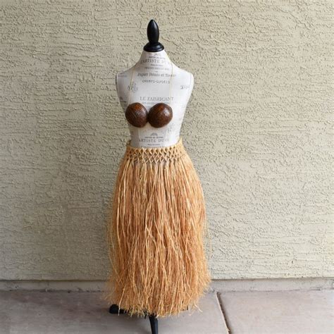 Bikini Zone Coconut Bra And Grass Skirt Adult Pmu Hawaiian Coconut