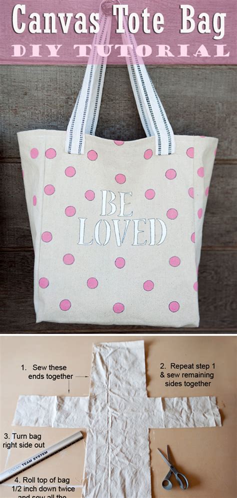 Canvas Tote Bag Tutorial DIY Tutorial Ideas Canvas Tote Bag Tutorial DIY Tutorial Ideas