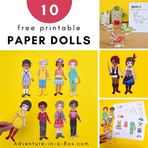 10 Free Printable Paper Dolls And Clothes