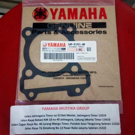 Jual Paking Blok Mio J Mio Gt Soul Gt 115 Original Yamaha Shopee