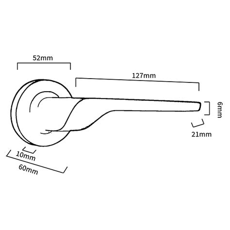 Uno 2 Door Handle Bathroom Set Modern Matt Black Lever On Rose Internal