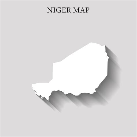 Premium Vector Simple And Minimalist Region Map Of Niger