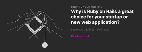 Why Is Ruby On Rails A Great Choice For Your Startup Or New Web