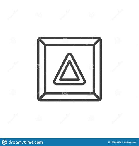 Pause Button Line Icon Stock Vector Illustration Of Design 156889608