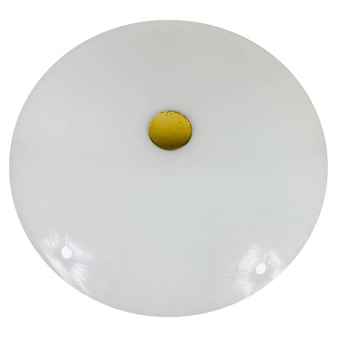 Large Solid Brass Wall Or Ceiling Light Flush Mount By Florian Schulz 1960s At 1stdibs