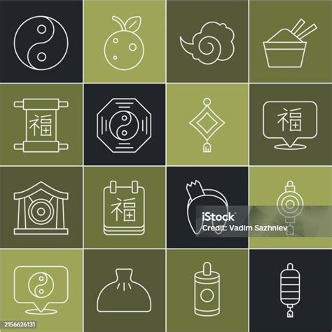 中国の提灯新年魔法の霧または煙陰陽のシンボルアイコンを設定しますベクトル かすみのベクターアート素材や画像を多数ご用意 かすみ