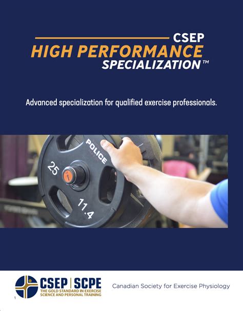 Csep High Performance Specialization™ Canadian Society For Exercise Physiology Csep