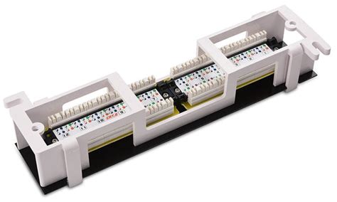 07 6011 12v 12 Port Vertical Utp Cat5e Mini Network Patch Panel Aa