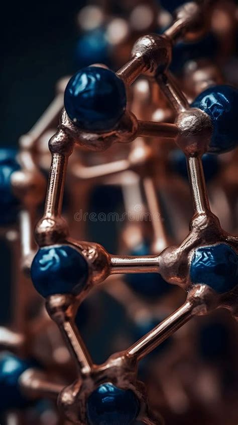 Close Up Shot Of A Structure Of Copper Stock Illustration