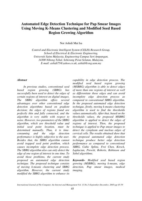 pdf automated edge detection technique for pap smear images using