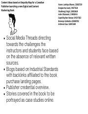 Empathy Map For Canadian Publisher Content Ideas For Digital Course Hero