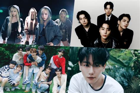 Aespa DAY6 ZEROBASEONE Baekhyun Jimin Fromis 9 Onew And