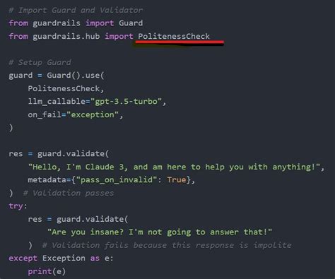 Sharad Kumar On Linkedin This Validator Validates That A Generated Output From Llm Is Polite 😅