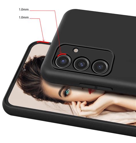 etui silikonowe do samsung galaxy a54 5g czarne szkło