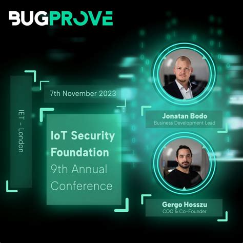 bugprove on linkedin in a few days we will attend the iot security