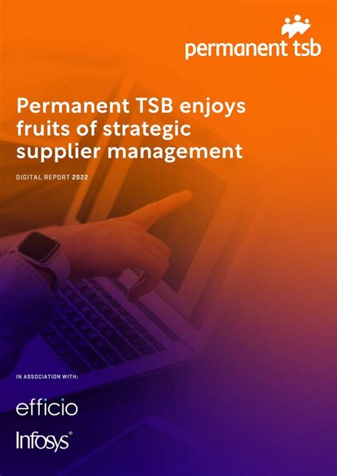Permanent Tsb Enjoys Fruits Of Strategic Supplier Management Brochure