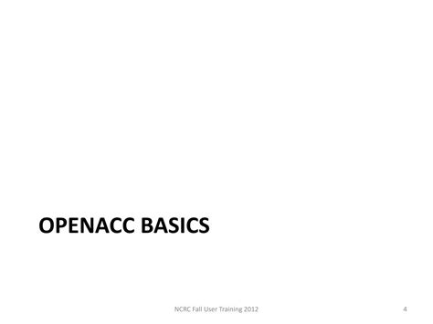 ppt introduction to openacc powerpoint presentation free download