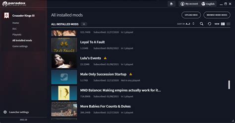 Cant Get Rid Of Dead Ck3 Mods From The Pdx Launcher Paradox