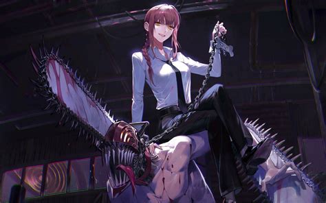 X Resolution Makima X Denji Hd Chainsaw Man X Resolution Wallpaper Wallpapers Den