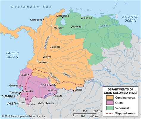 La Gran Colombia Mind Map
